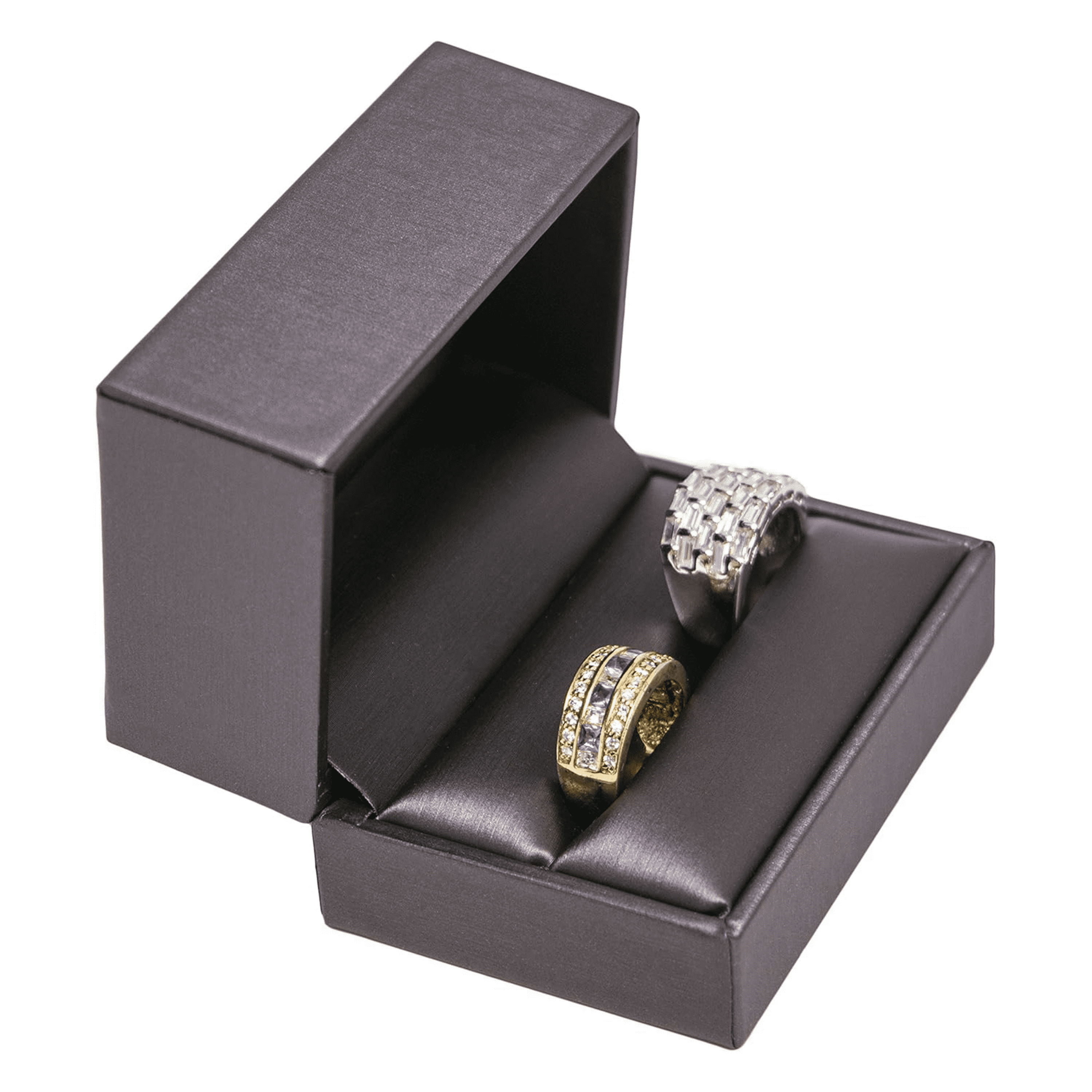 Novel Box Purple Jewelry Box for Double Rings 3.12x2.12x1.87 Inches ...