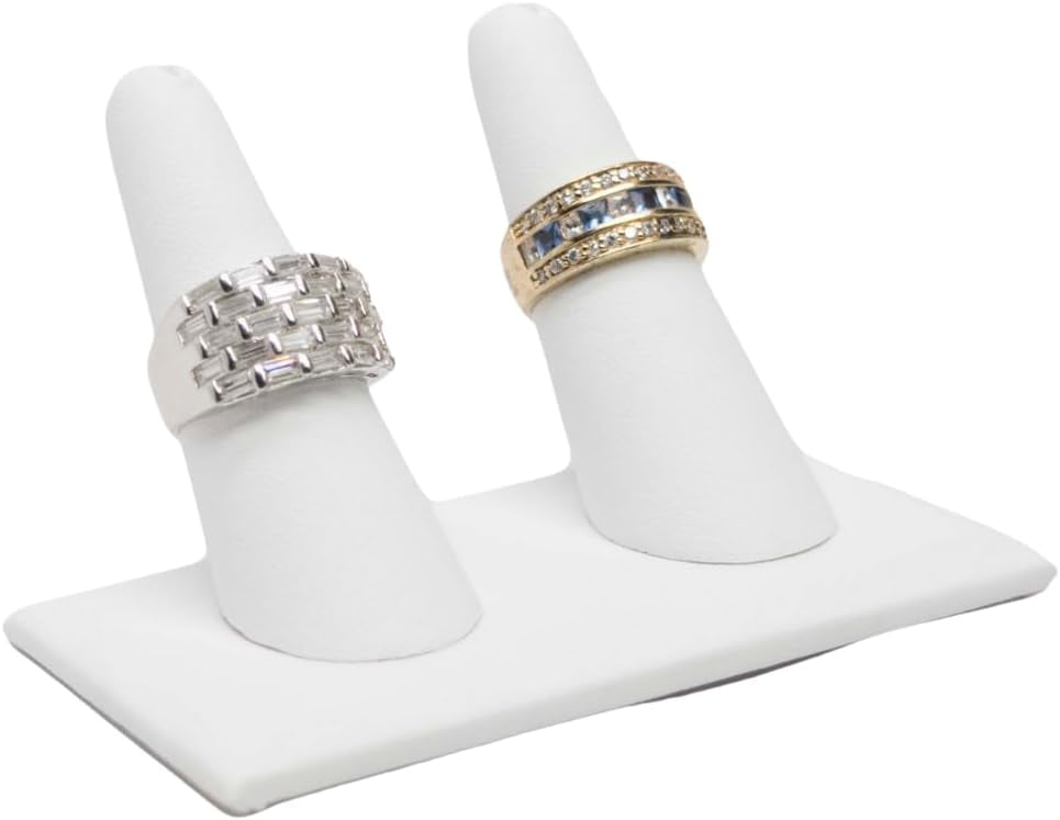 Novel BoxBlack Velvet Jewelry Ring Finger Display Stand 3.62x2.12x2.25 ...