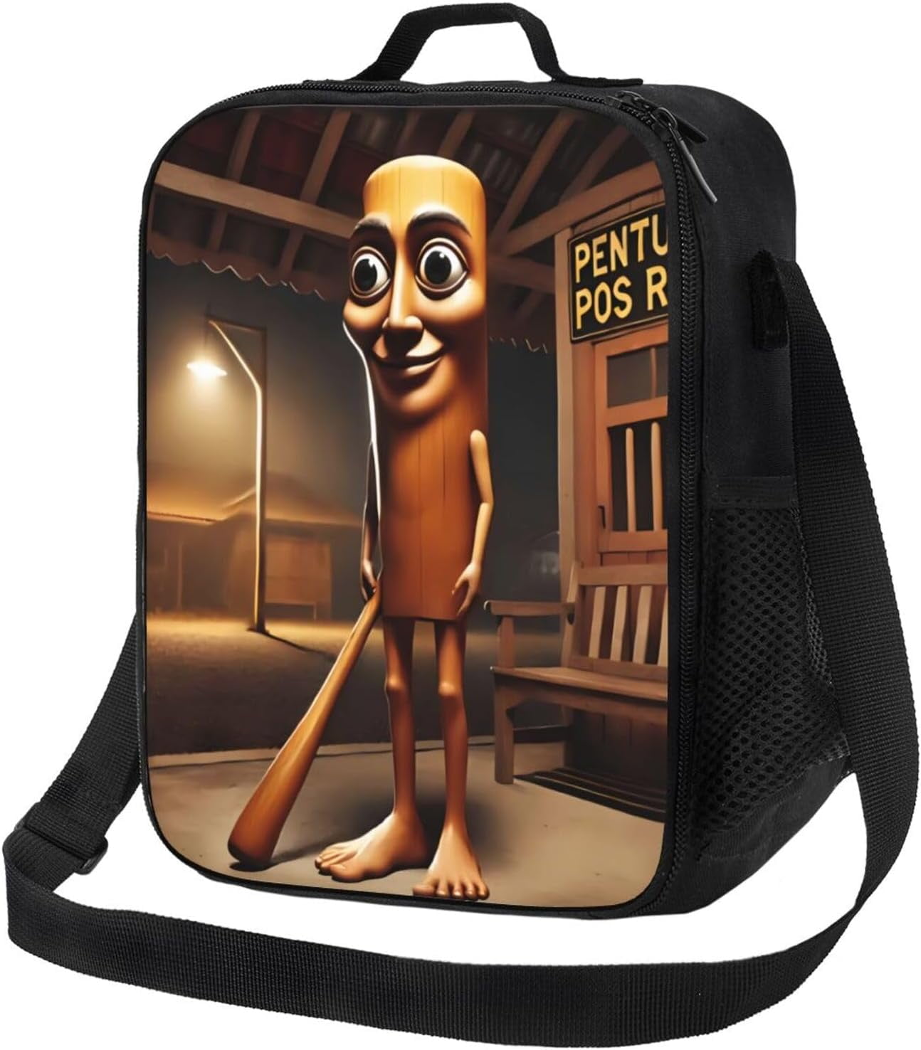 Novel Funny Italian Brainroot Horror Game Tote Lunch Bag, Insulated ...