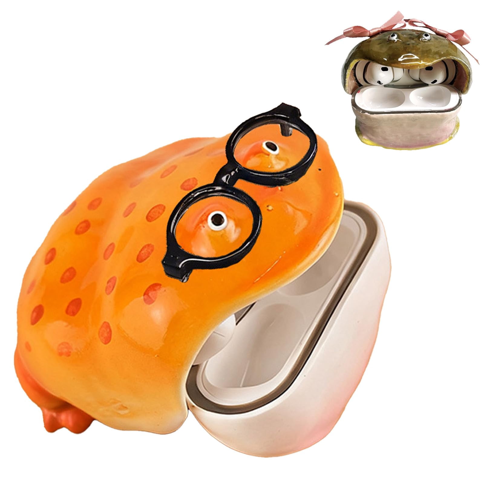 Novel Handmade Ugly Frog Airpod Case, Earphone Protector Full Range ...