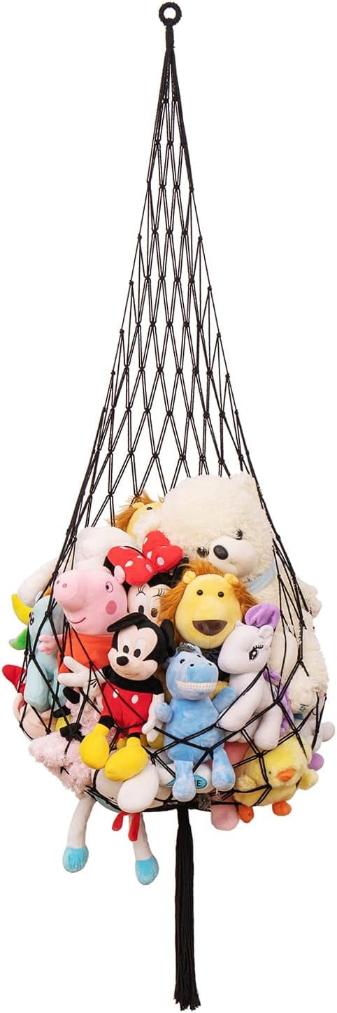 Novel Stuffed Animal Net or Hammock-Ceiling Hanging Net 6.5Ft- One Hook ...