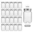 Novelinks 16 Ounce Plastic Containers with Screw Lids, Airtight, Clear ...