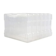Super Stacker File Box-14.5"X10.5"X11.25" Clear/Blue Handles - Walmart.com