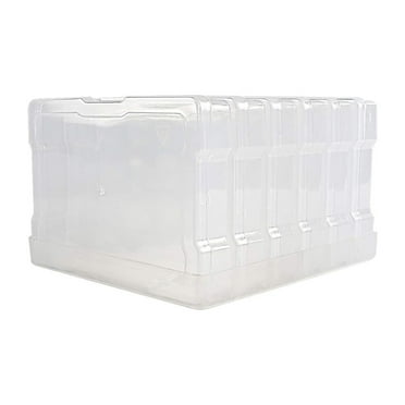 Super Stacker File Box-14.5"X10.5"X11.25" Clear/Blue Handles - Walmart.com
