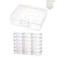 Novelinks Stackable Plastic Storage Box 18 Inner Clear Hobby Art Craft ...