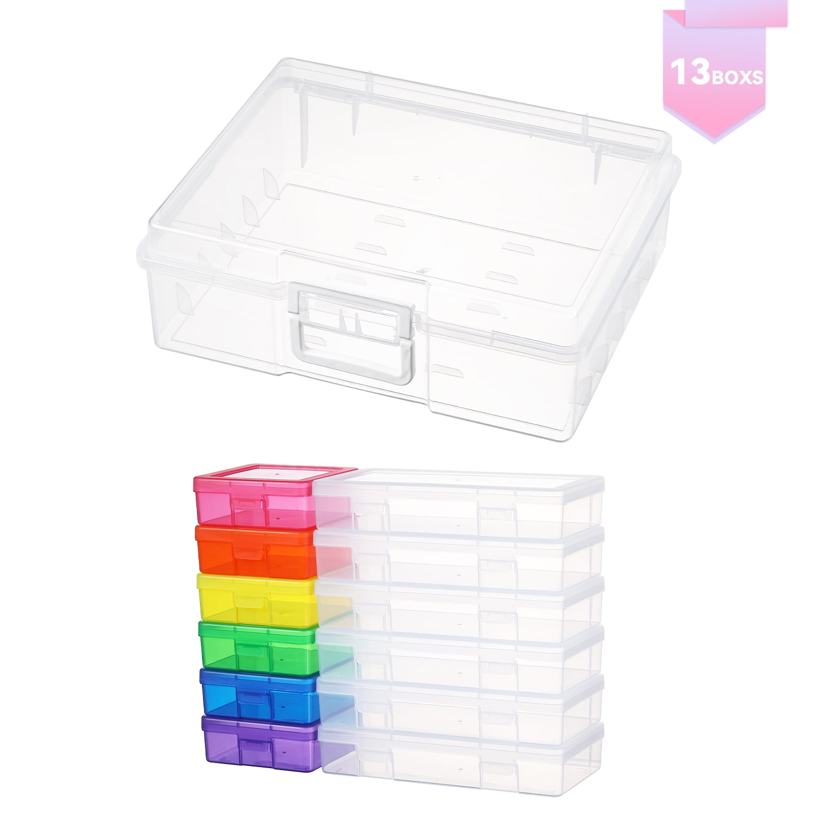 Novelinks Stackable Plastic Storage Box Containers Hobby Art Craft ...