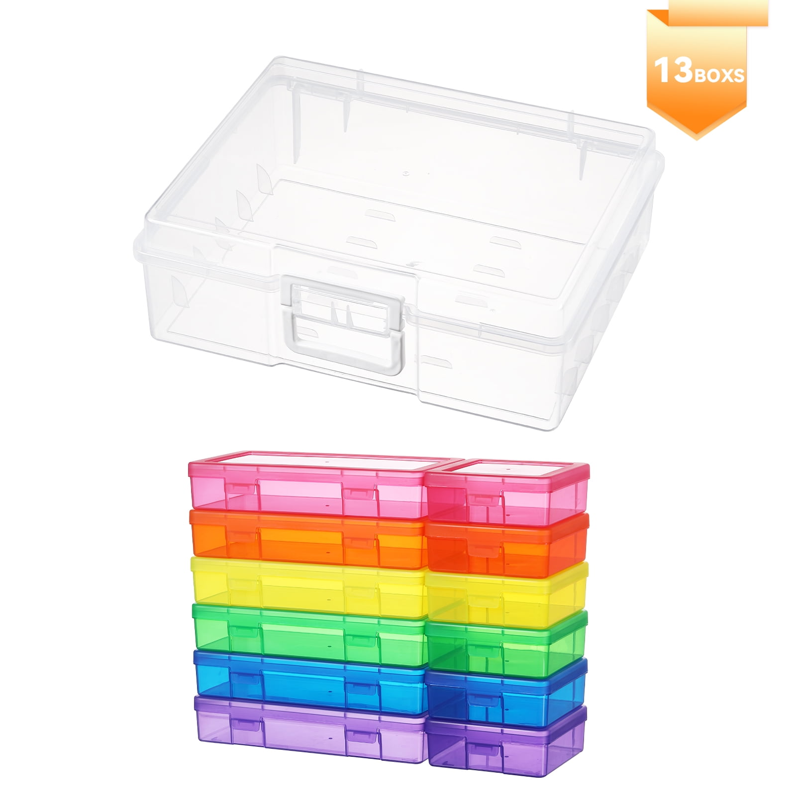 Novelinks Stackable Plastic Storage Box Containers Hobby Art Craft ...