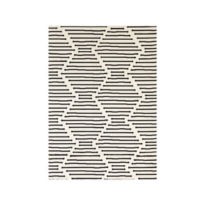 Black And White Geometric Rug