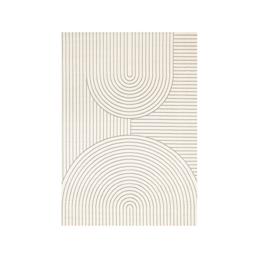 Novelle Home Functional Style White Grey Modern Arches Rug - Walmart.com