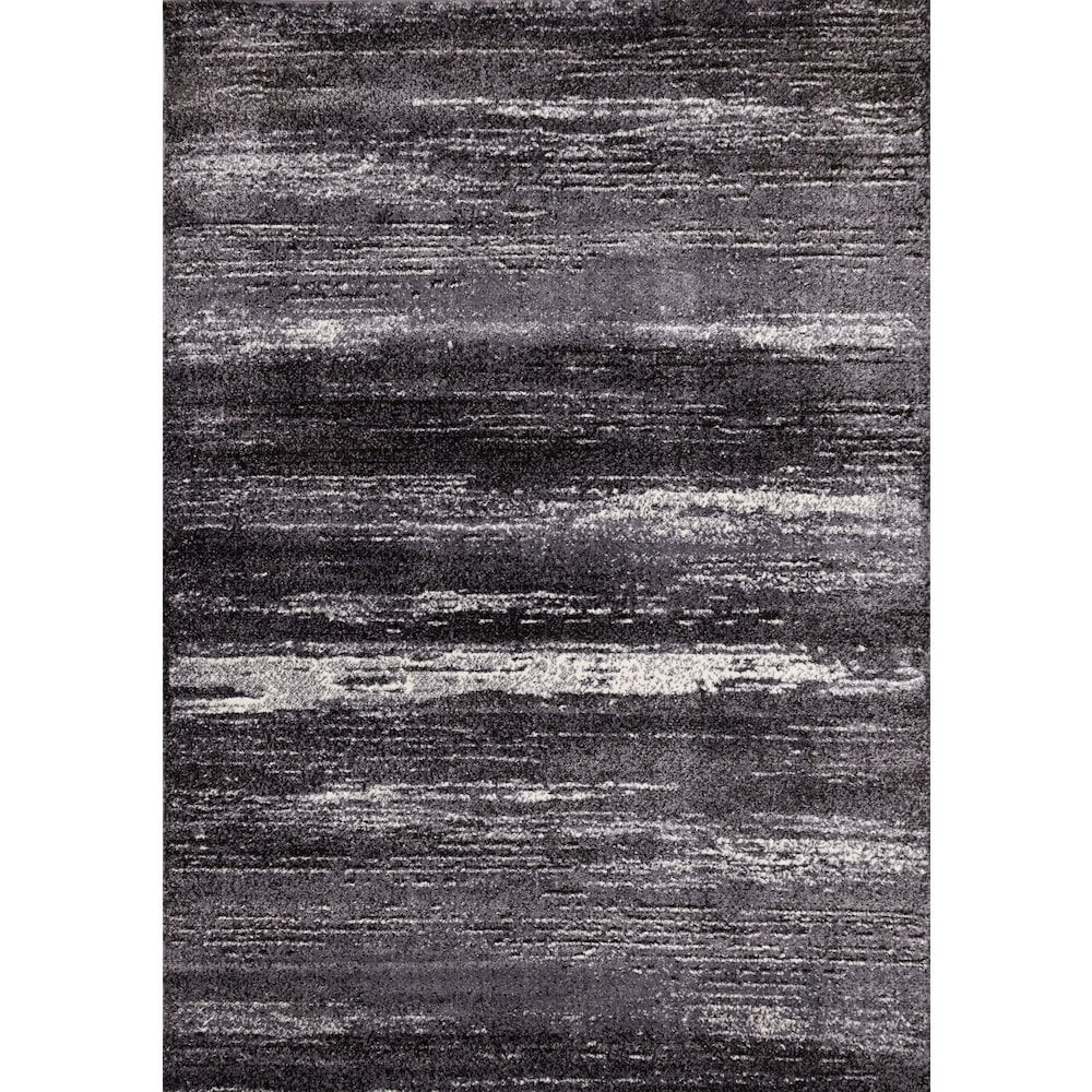 Novelle Home Madera Cream Grey Distressed Lines Area Rug - Walmart.com