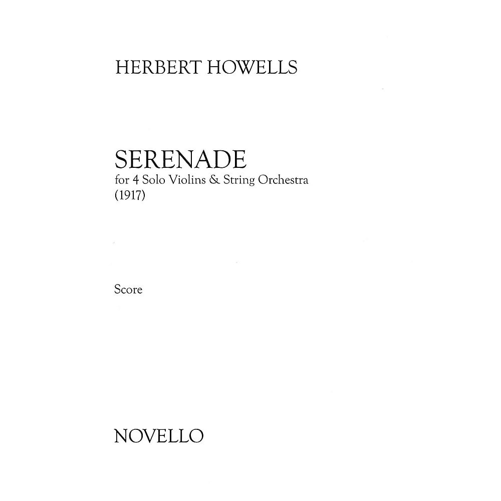 Novello Serenade (Four Solo Violins and String Orchestra) Music Sales ...
