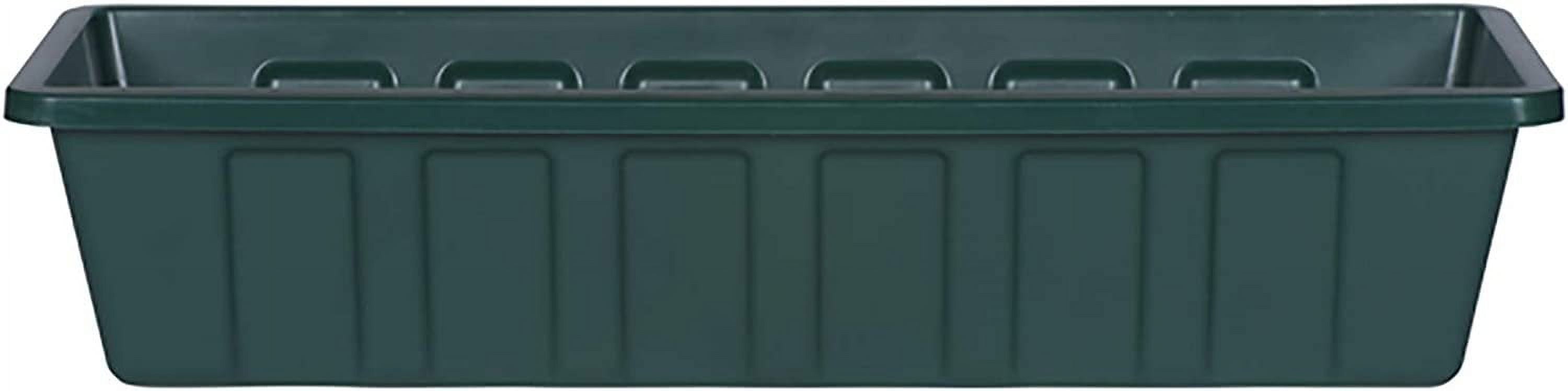 Novelty 24" Rectangular Plastic Gardening Plant Box, Green, Durable, UV ...
