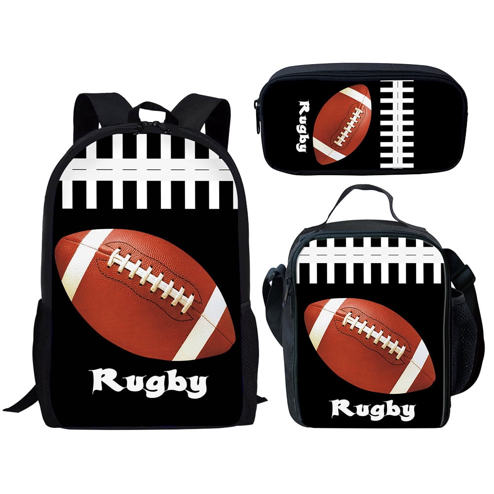 Novelty Basketball Football Baseball 3D Print 3pcs/Set pupil Bags ...