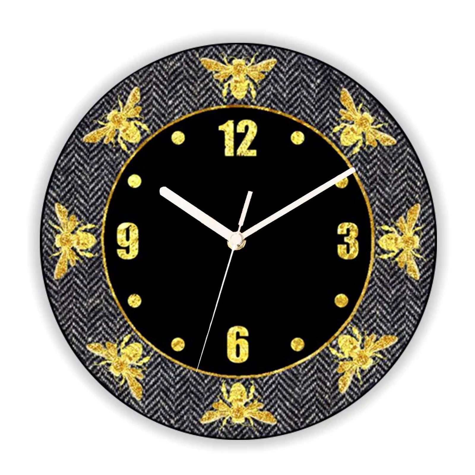 Novelty Bee Attitudes Bee Kind Good Well Wall Clock Bedroom Living Room Retro Honeybee Quote ...