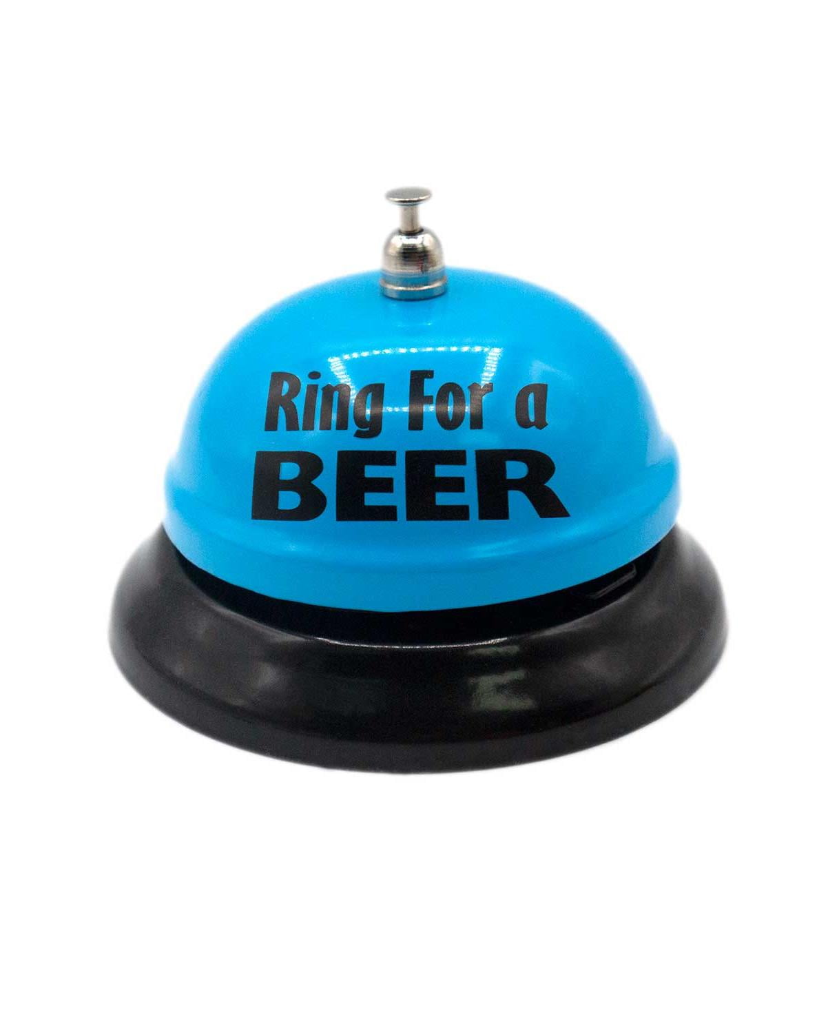 Novelty Blue Ring Bell Ring for a Beer Desk Bell Call Bell Party ...
