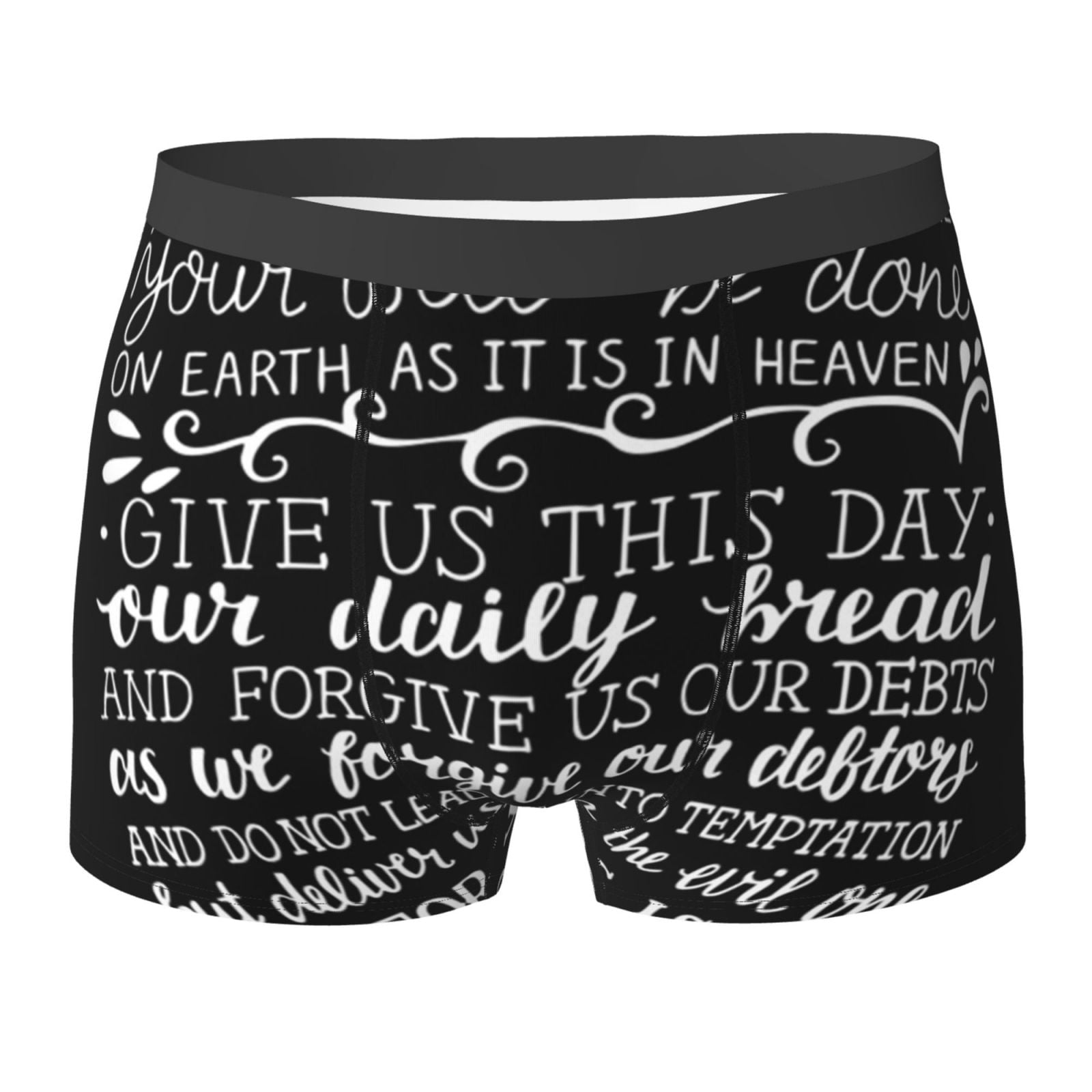 Novelty Boxer Briefs Stretchy Underwear Comfort for Men, Prayer Of The ...