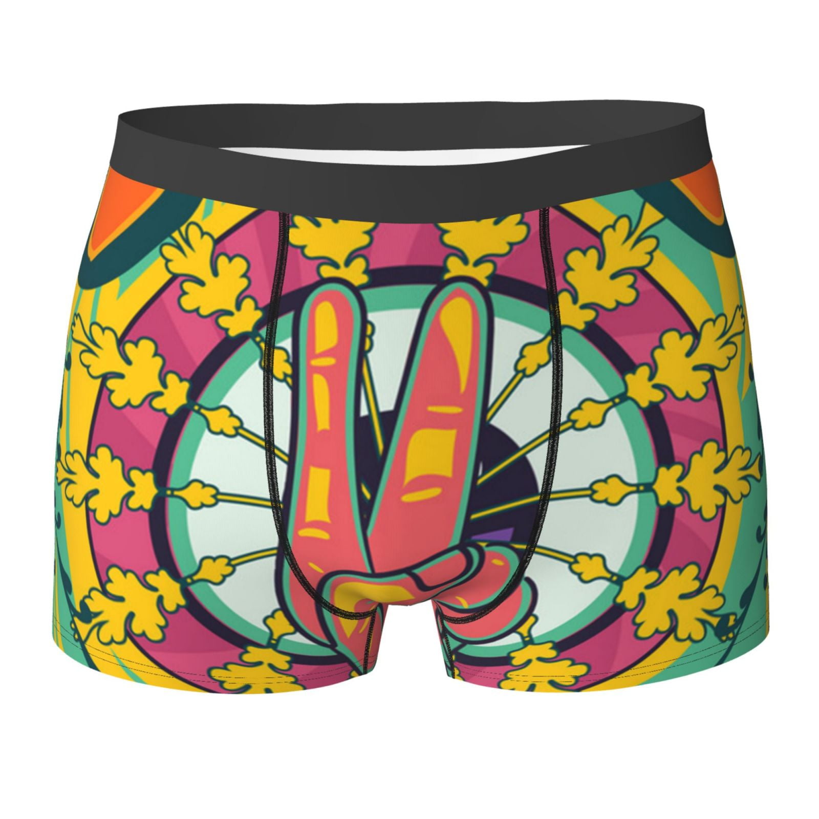 Novelty Boxer Briefs Stretchy Underwear Comfort for Men, Psychedelic ...