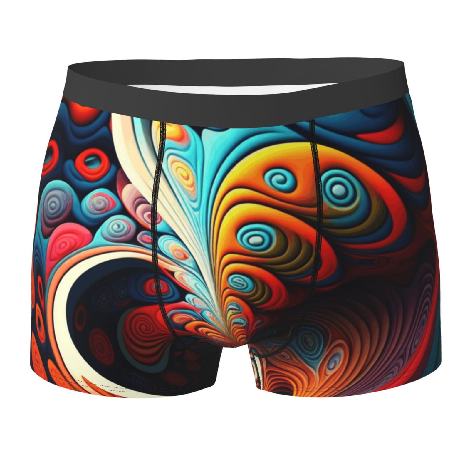 Novelty Boxer Briefs Stretchy Underwear Comfort for Men, Swirls ...