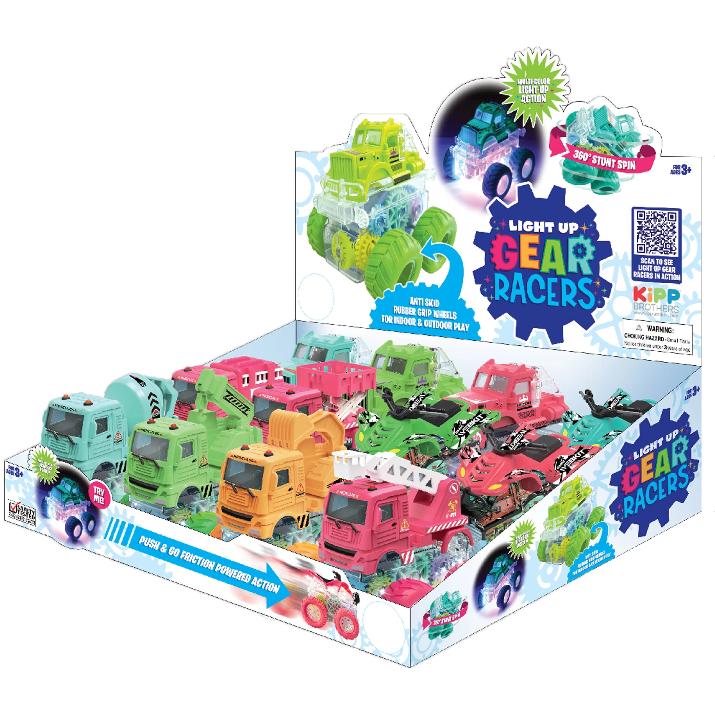 Novelty Brands - SO MUCH FUN! LIGHT UP PUSH GO RACERS- - Walmart.com