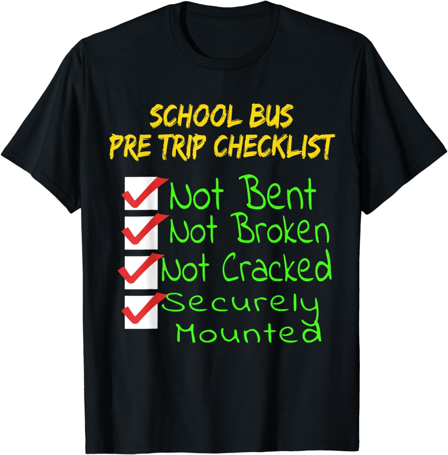 Novelty CDL School Bus Driver PreTrip Trucking T-Shirt - Walmart.com