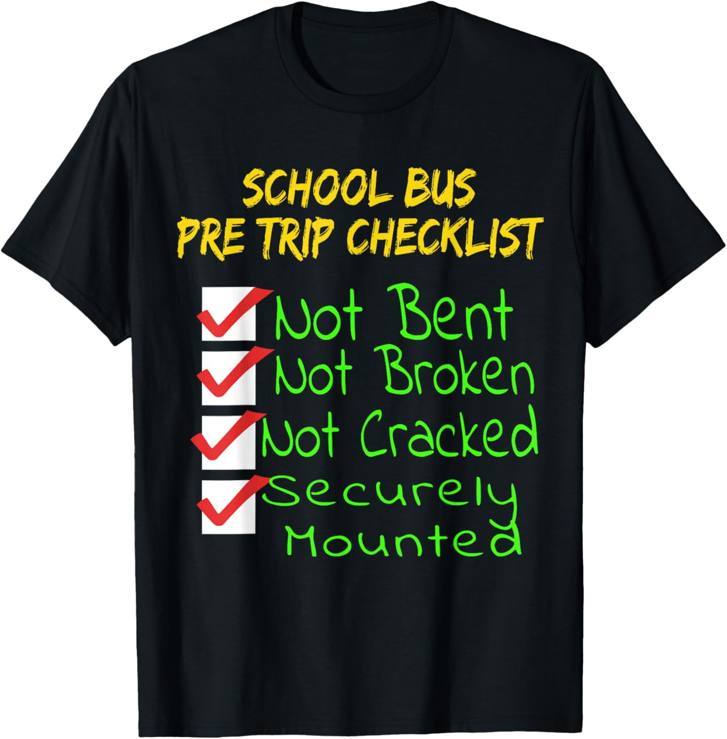 Novelty CDL School Bus Driver PreTrip Trucking T-Shirt - Walmart.com