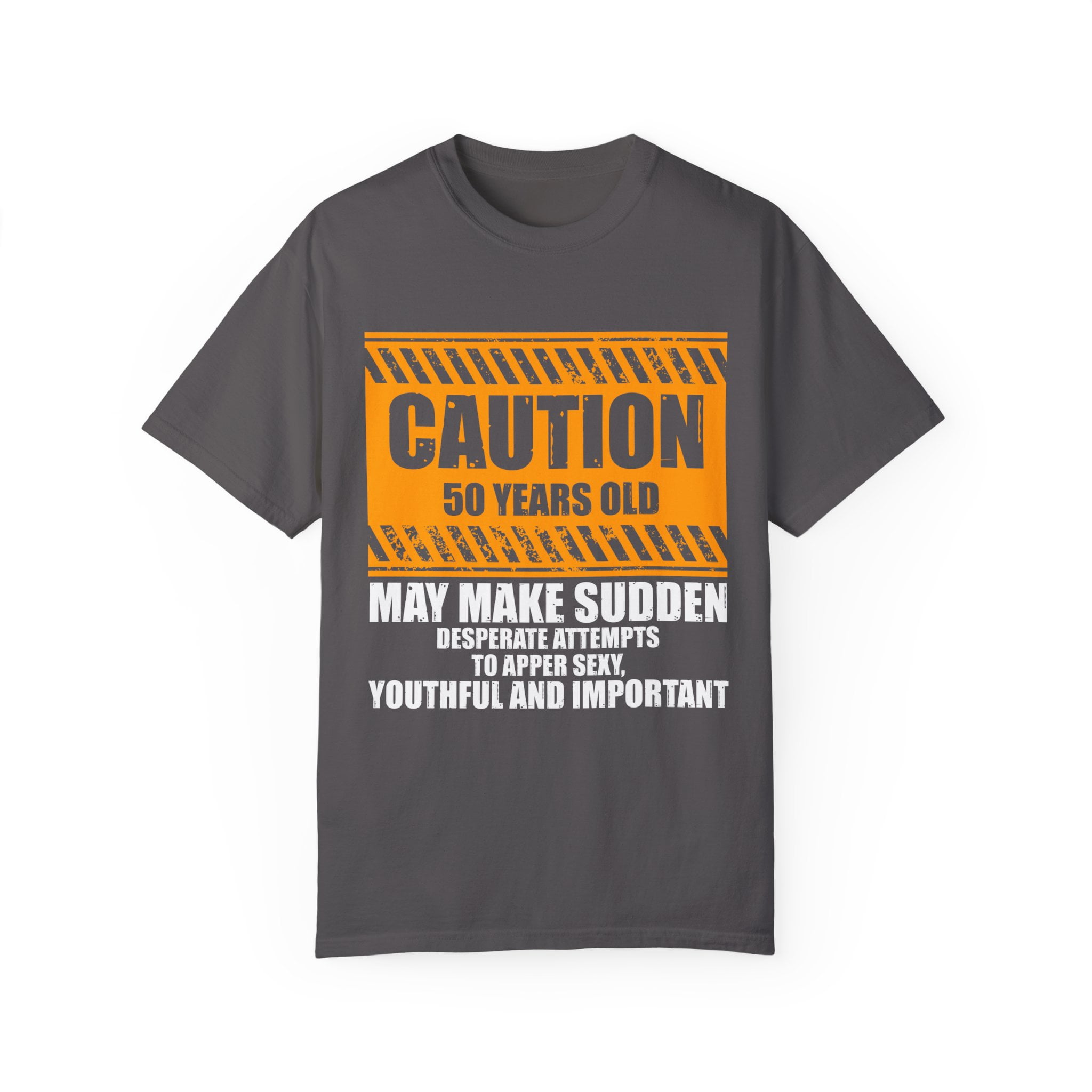 Novelty Caution 50 Years Old Celebrating Fifty Years Lifespan Humorous ...