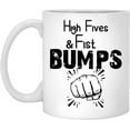 Novelty Ceramic Coffee Mug 11 Oz High Fives And Fist Bumps Gifts ...
