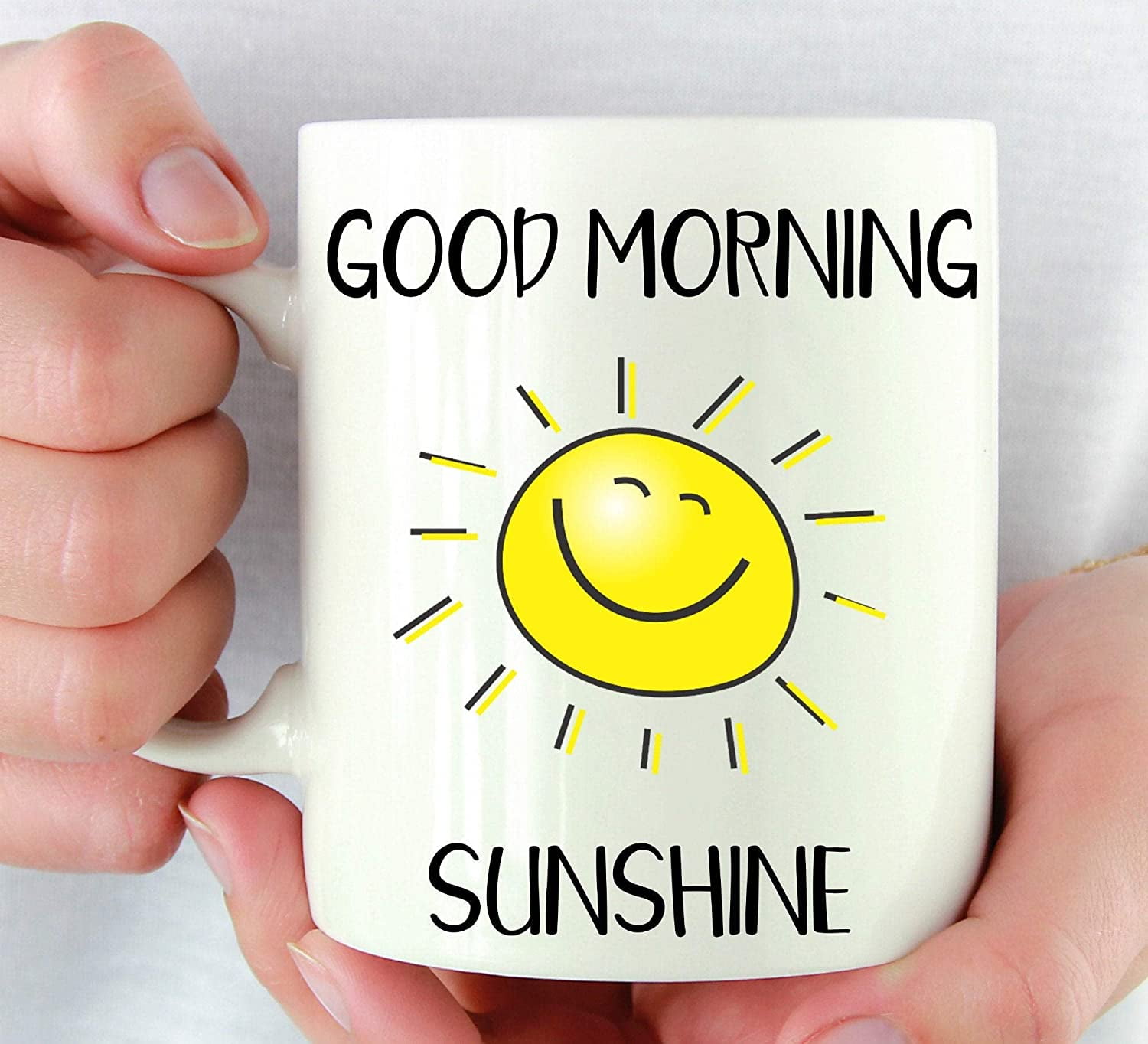 Novelty Ceramic Coffee Mug Good Morning Sunshine Mug Funny Mug ...