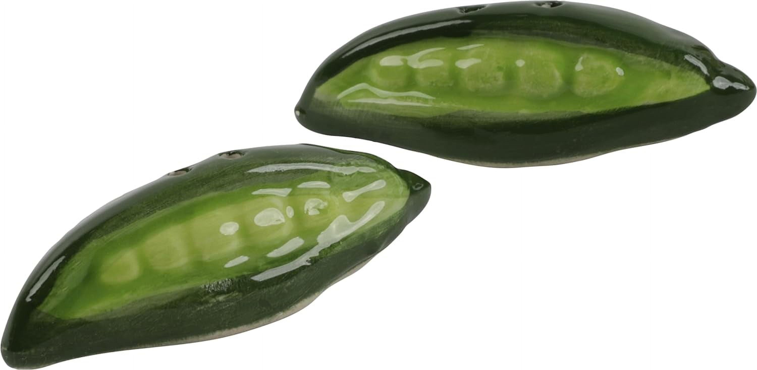 Novelty Ceramic Vegetable Salt and Pepper Shakers Set - Green Peas ...
