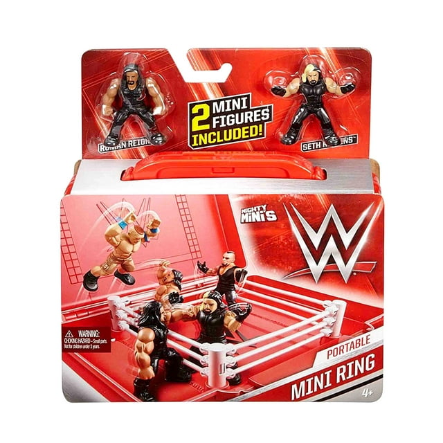 Novelty Character Playsets Mattel WWE Mighty Minis Portable Wresting ...
