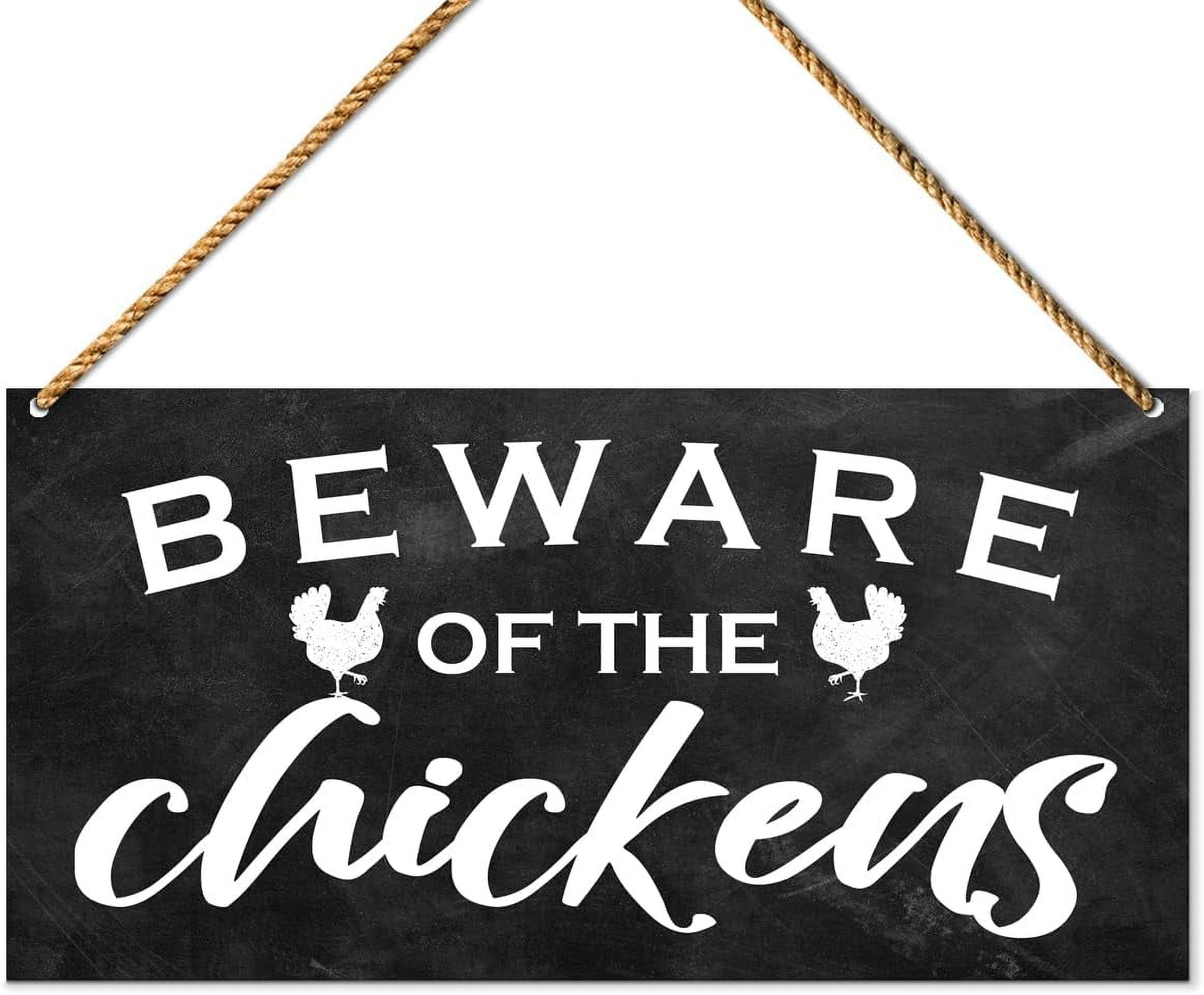 Novelty Chicken Coop Wood Sign Farmhouse Farm Sign Decoration for ...