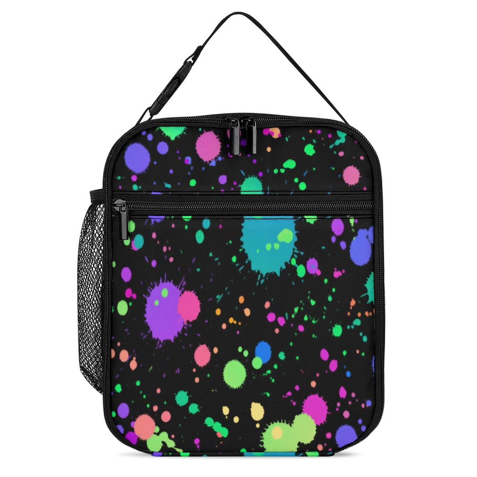 Novelty Colorful Neon Paint Portable Lunch Boxes Women Waterproof ...