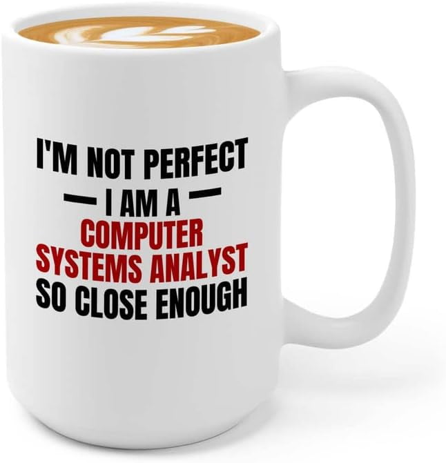 Novelty Computer System Analyst Coffee Mug White - computer says no ...