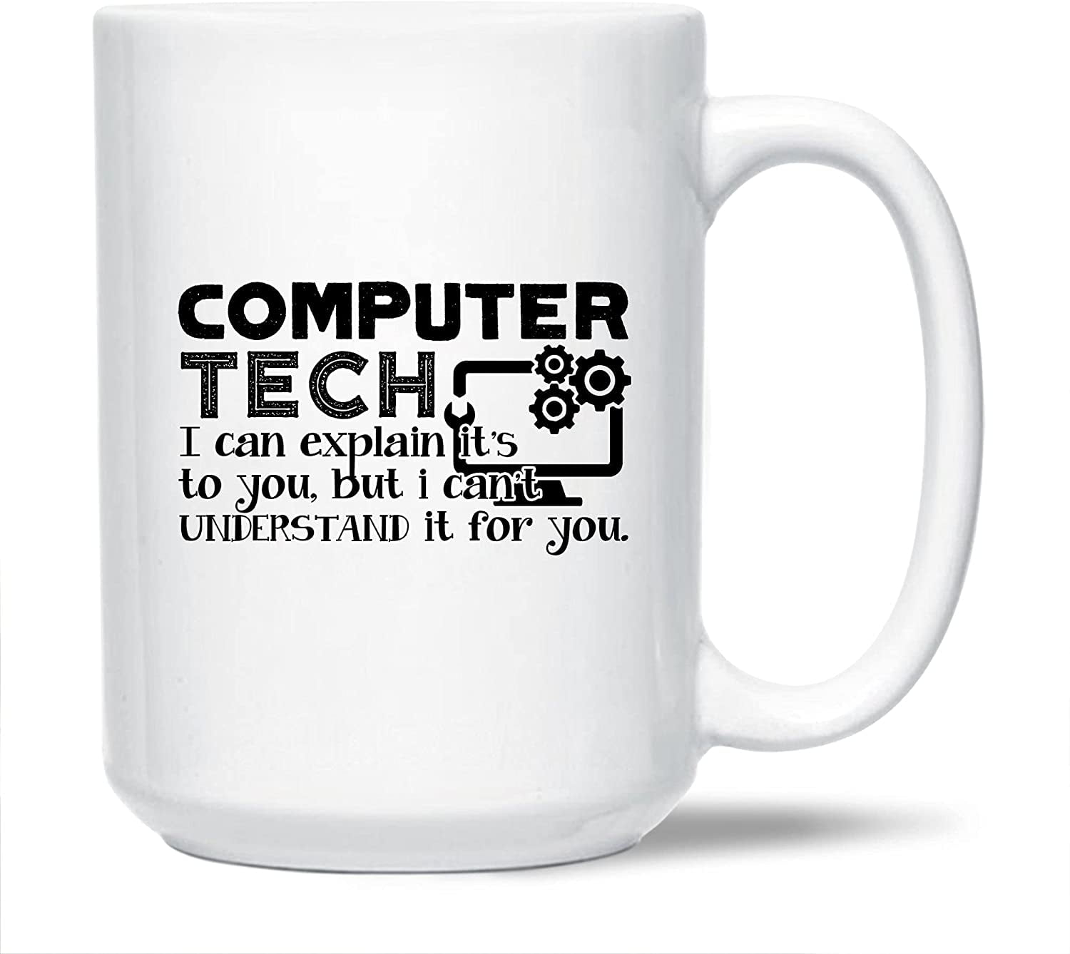 Novelty Computer Tech Decorative Mug, Unique Computer Tech Ceramic ...