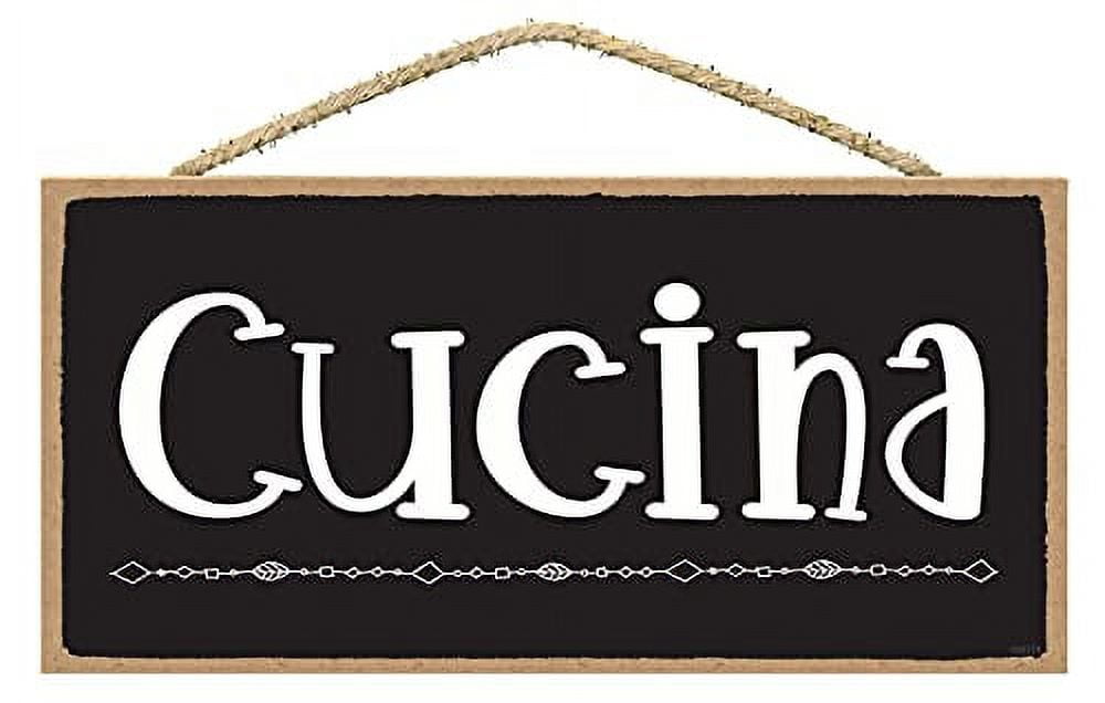 Novelty Cucina Sign - Cucina Signs Wall Decor - Farmhouse Kitchen Sign ...