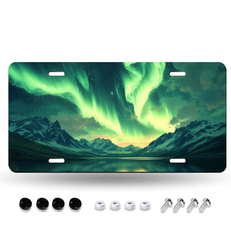 Novelty Decorative License Plate – Enchanting Glow of the Northern ...