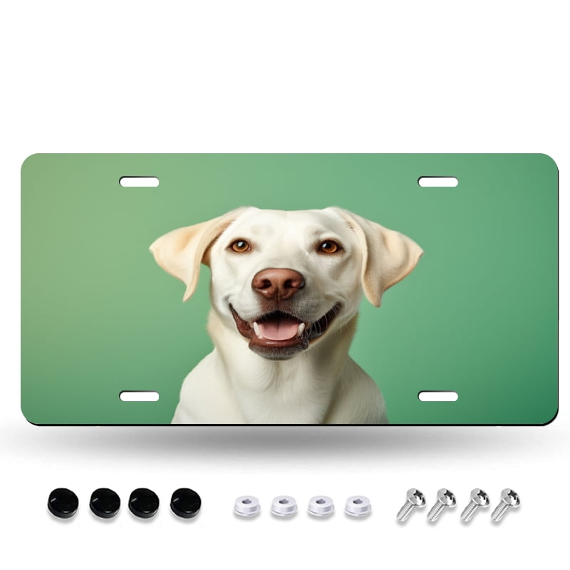 Novelty Decorative License Plate – Labrador Retriever Portrait ...