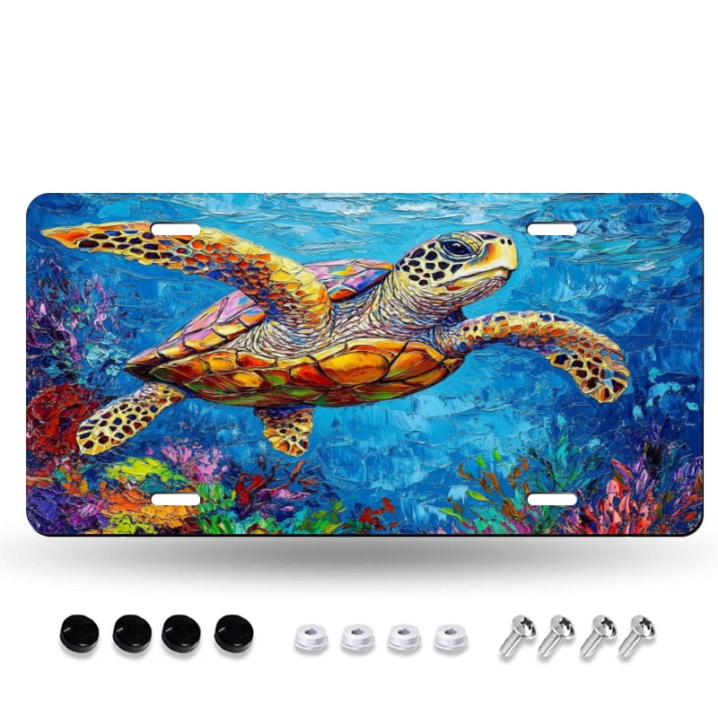 Novelty Decorative License Plate – Majestic Display of Color - rich Sea ...