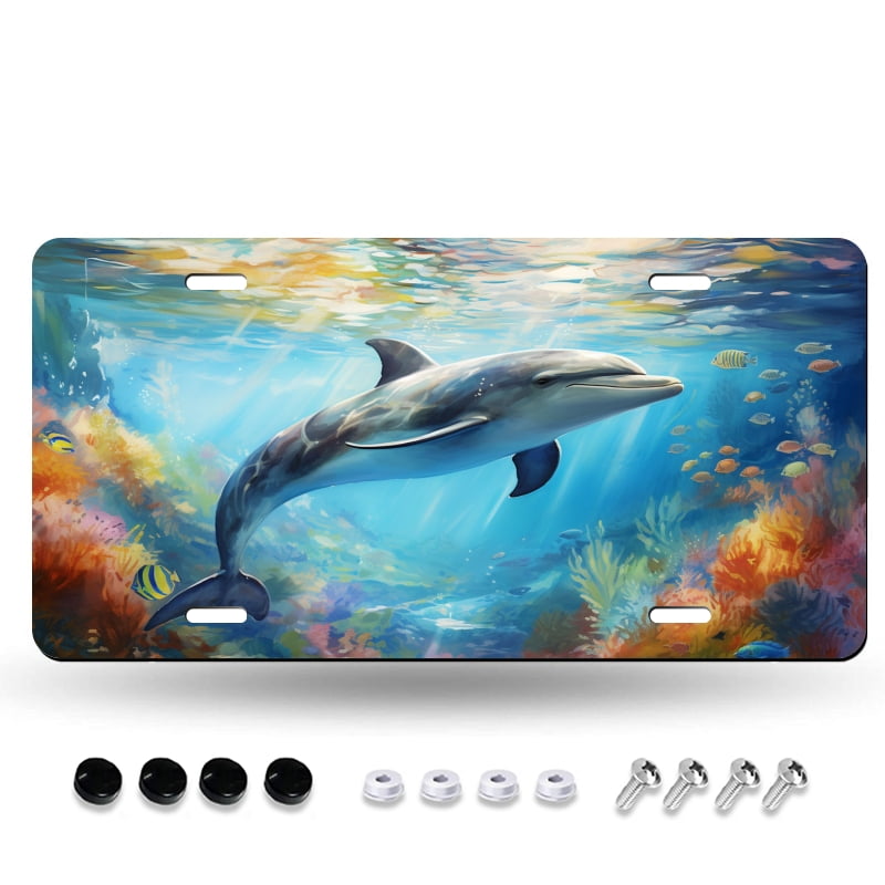 Novelty Decorative License Plate – Marine Sea Life Underwater World ...