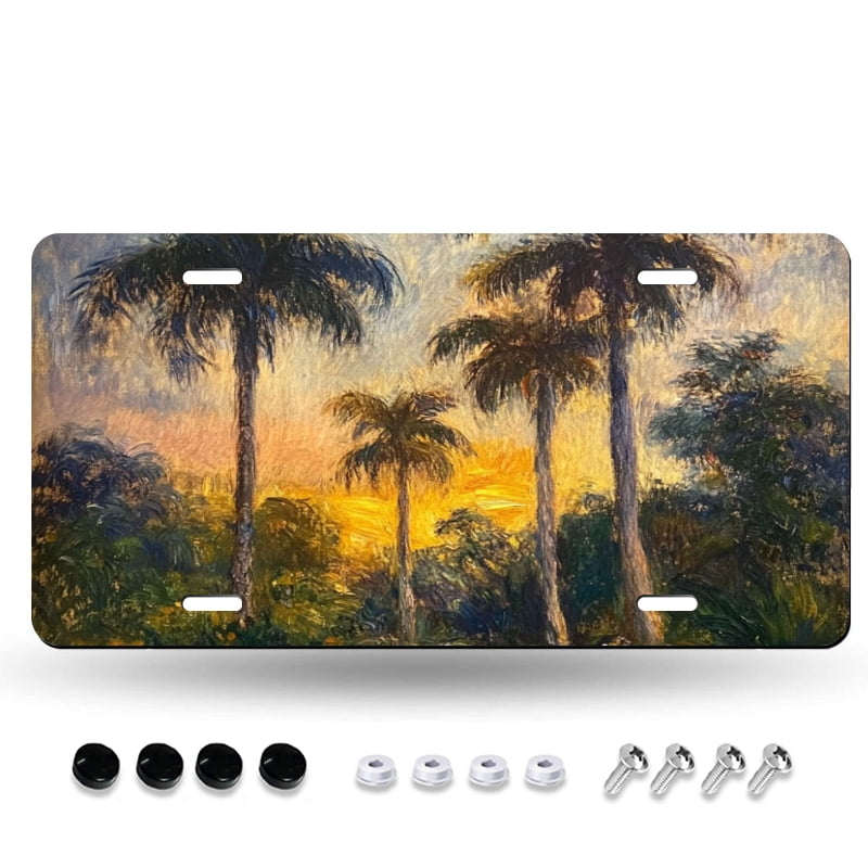 Novelty Decorative License Plate – Palm Trees in a Tropical Jungle at ...