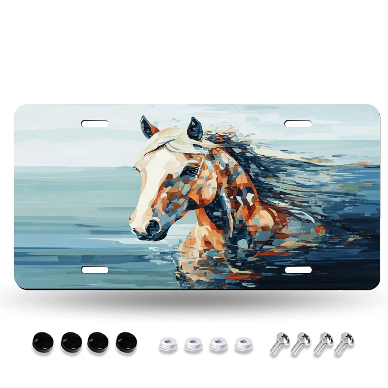 Novelty Decorative License Plate – The Dynamic Allure of a Cubist ...