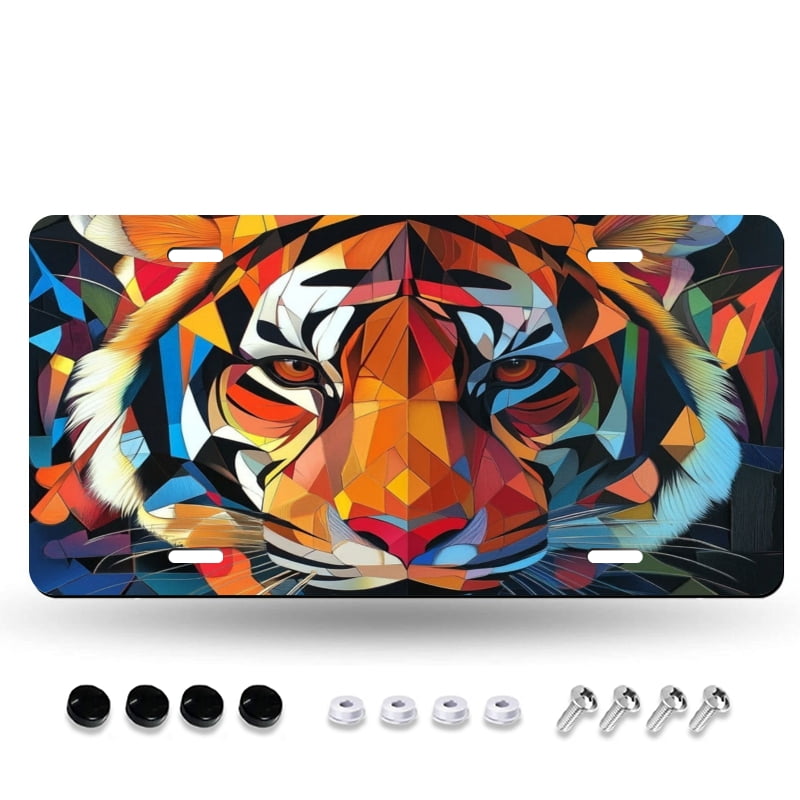 Novelty Decorative License Plate – The Dynamic Allure of a Cubist ...