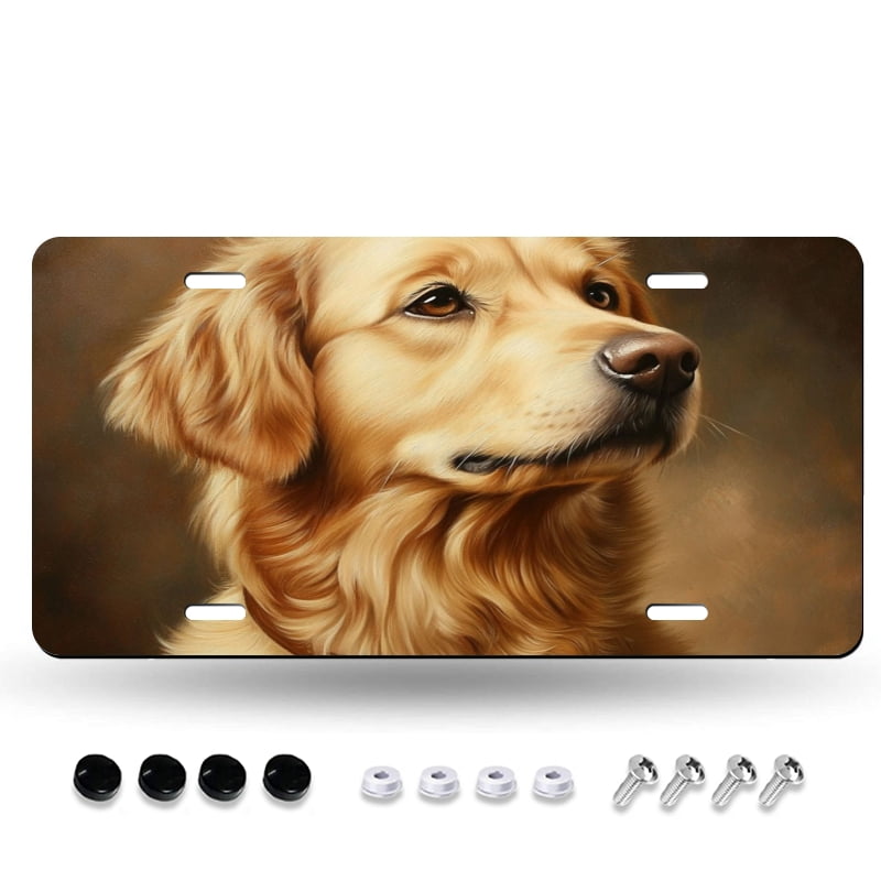 Novelty Decorative License Plate – The Gentle Allure of a Golden ...