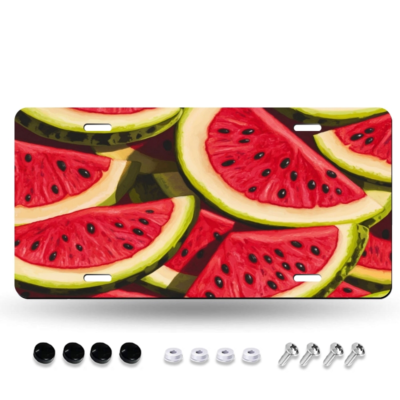 Novelty Decorative License Plate – Watermelon Slices in a Stack ...