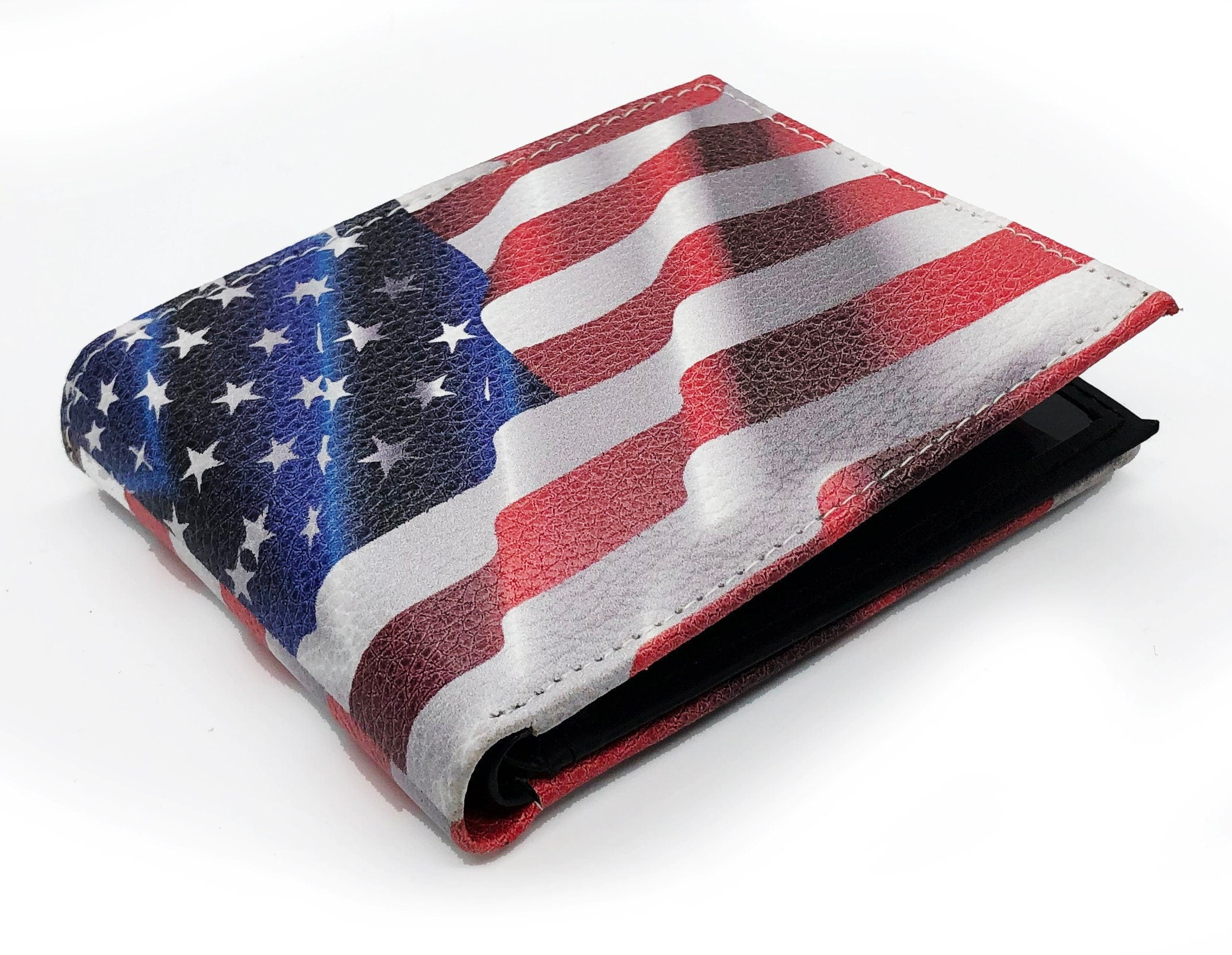 Novelty Design Graphic Print Men's Bifold Leather Wallet Cash Credit ...