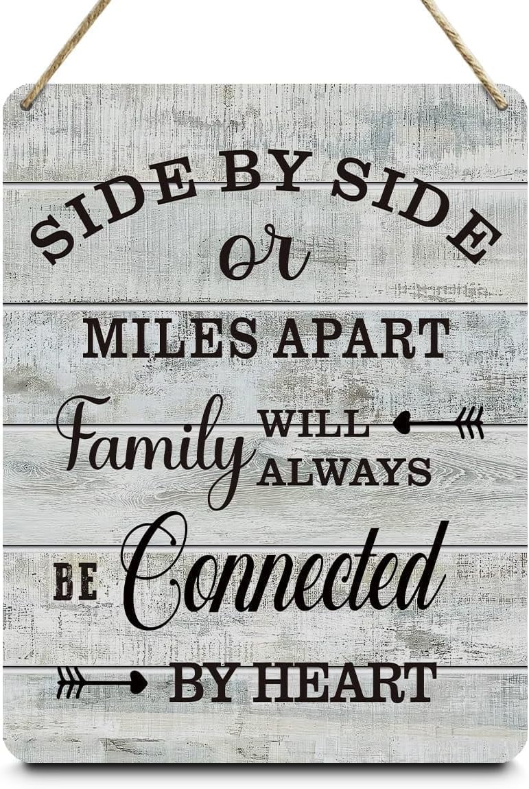 Novelty Family Wooden Sign Birthday Long Distance Gifts Farmhouse Wall ...