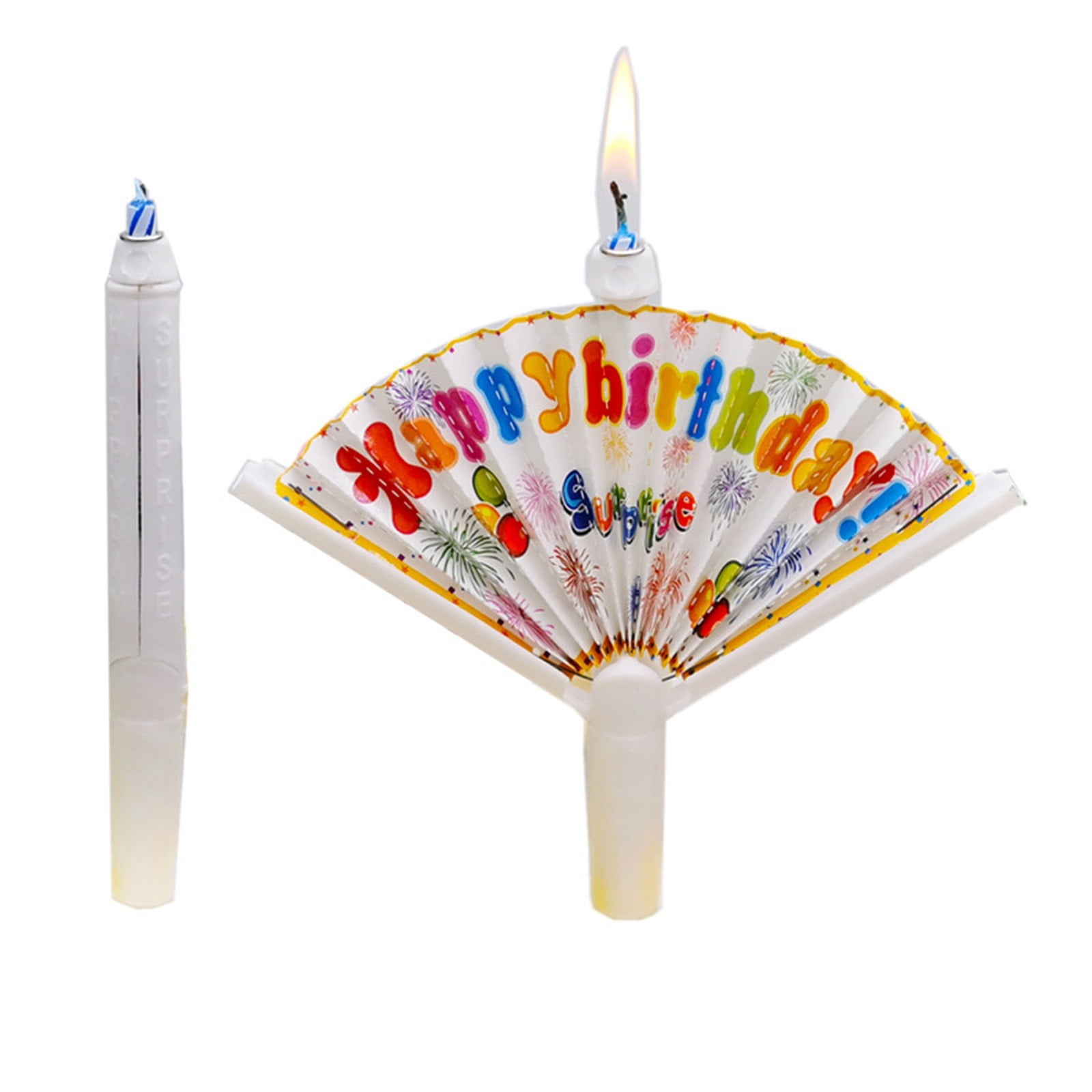 Novelty Fan Birthday Candle, Pop-up Surprise Clown Birthday Candles ...
