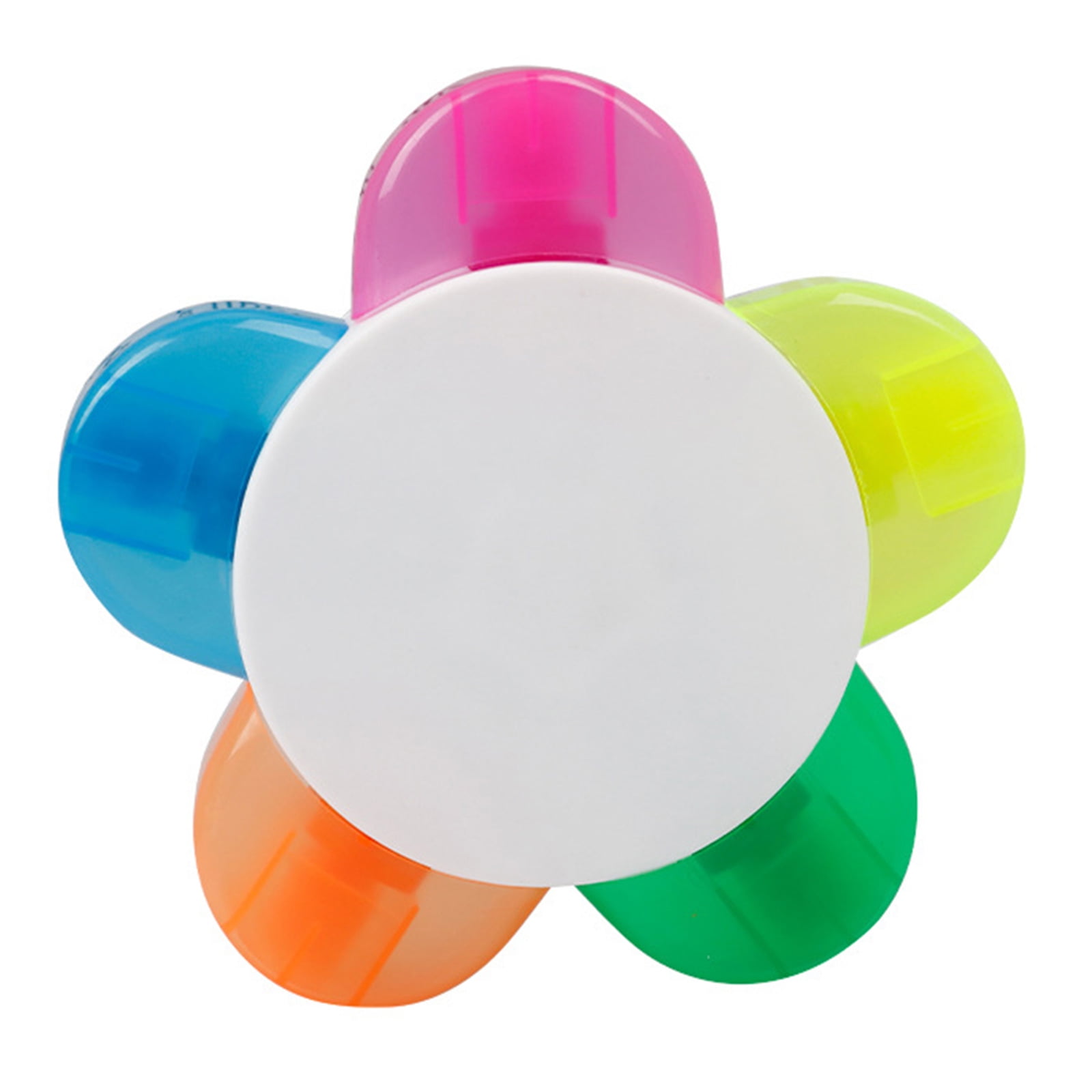 Novelty Flower Highlighter Pen 5Bright Color NonToxic Inks Marker ...