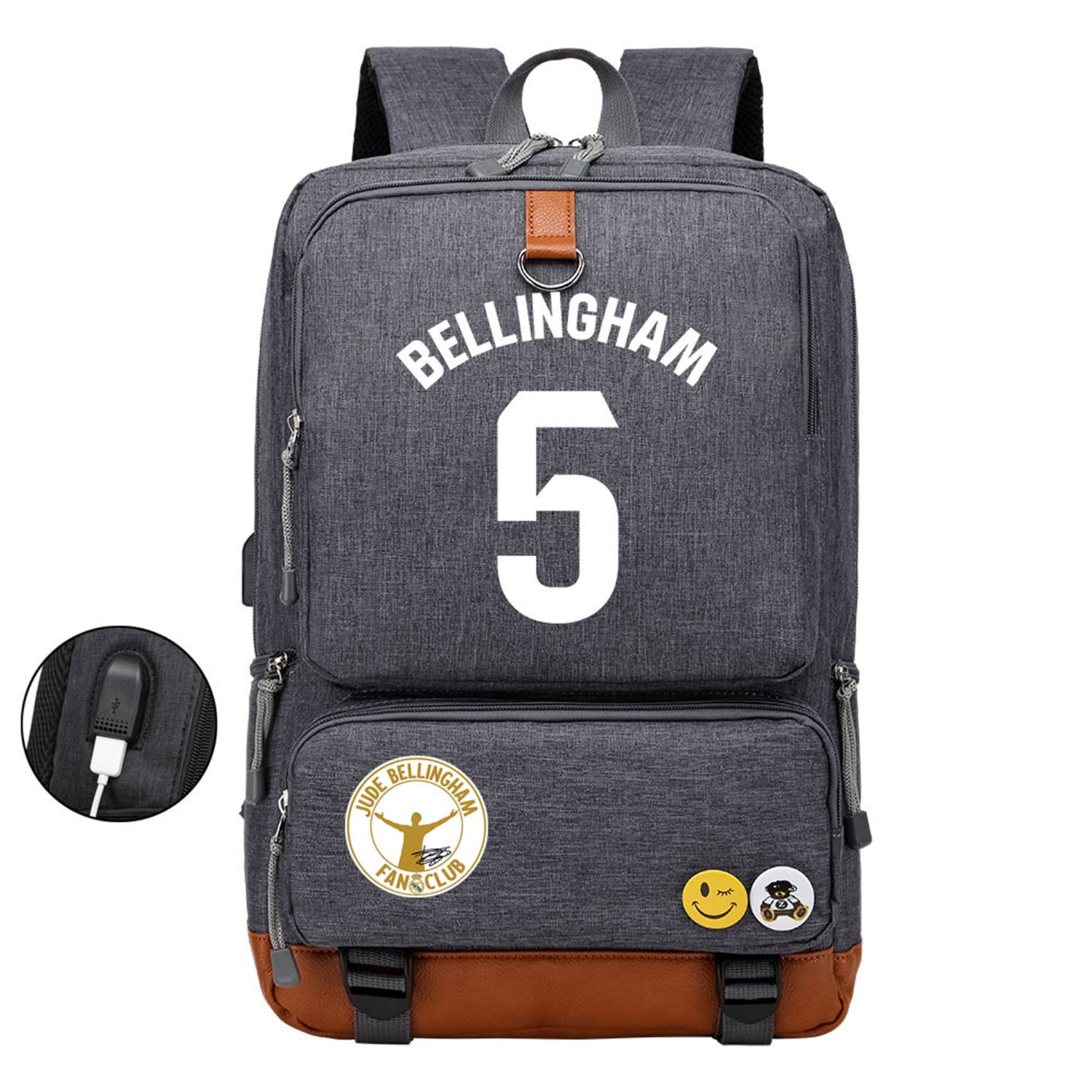 Novelty Football Star Backpack Student Lightweight Book Bag-Bellingham ...