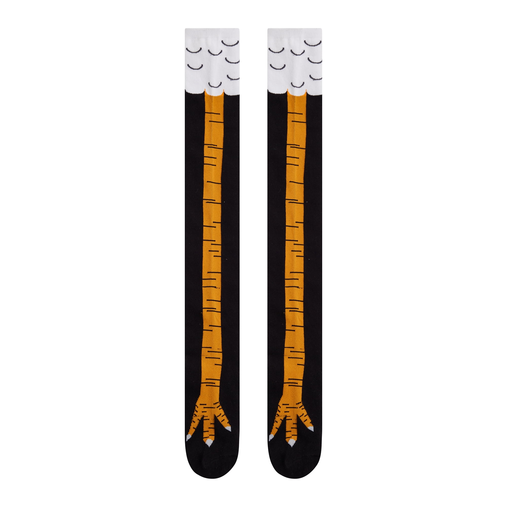 Novelty Funny Crazy Socks Chicken Leg Socks Womens Mens Knee-High ...